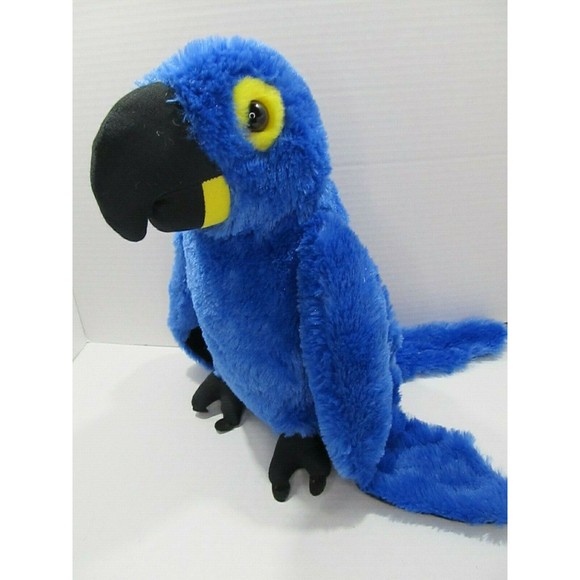 Aurora | Toys | Destination Nation Blue Macaw Parrot Plush Bird Jungle ...